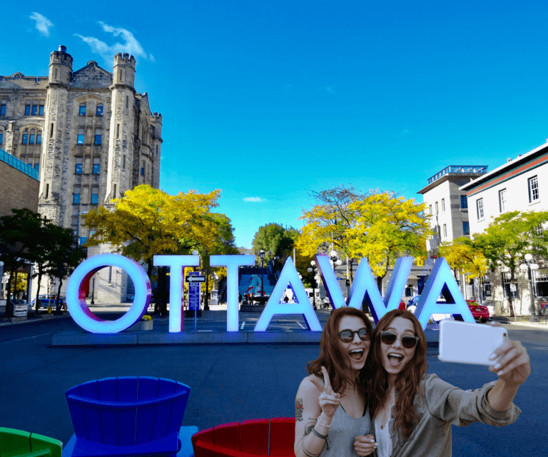 Lighting up the iconic ByWard Market Ottawa sign blue!