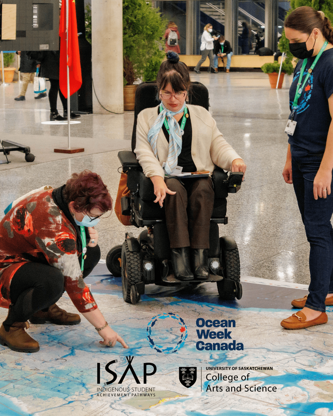 “Ocean, Freshwater, & Us” Giant Floor Map Exploration @ USASK